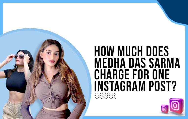 How much does Medha Das Sarma charge for One Instagram Post?